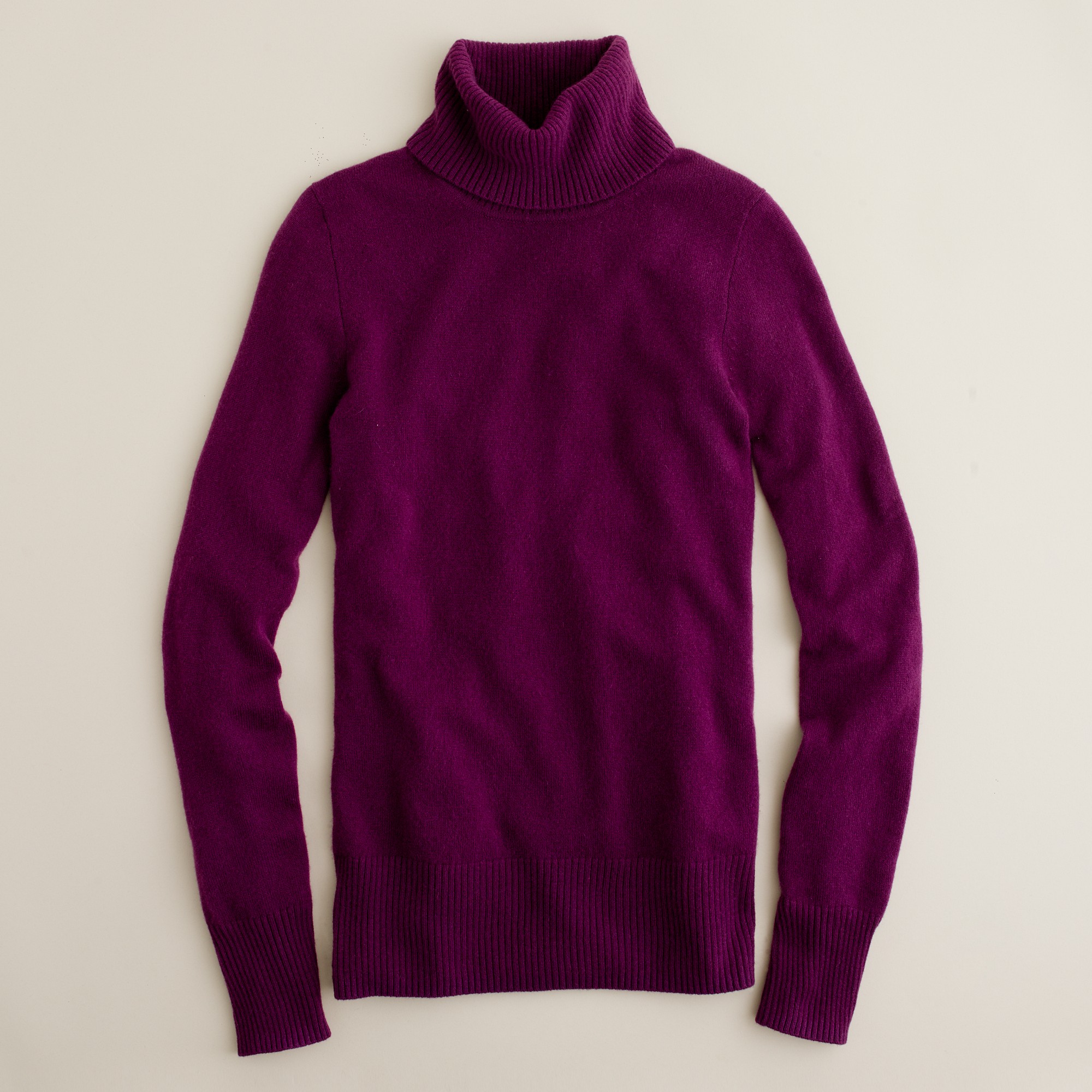 J Crew Cashmere Turtleneck Sweater In Purple Plum Orchard Lyst