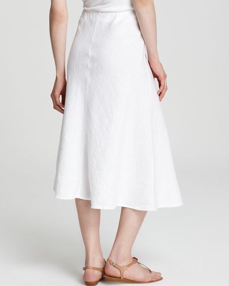 Eileen Fisher Bias Linen Maxi Skirt in White | Lyst Eileen Fisher Bias Linen Maxi Skirt in White | Lyst