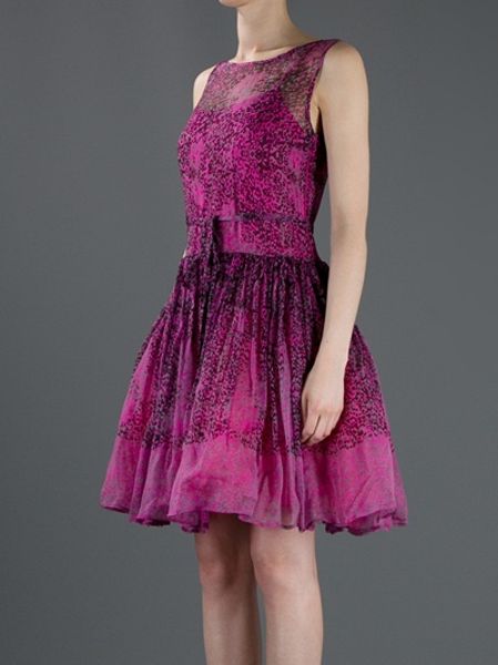 Red Valentino Flared Dress In Pink Lyst
