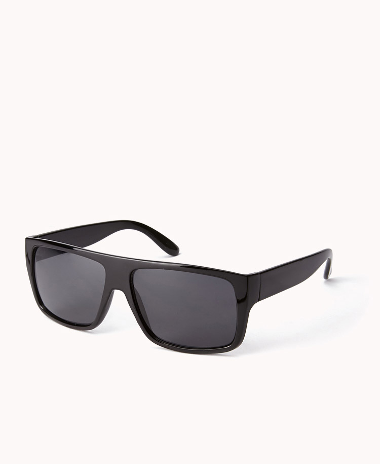 21men Square Sunglasses In Black For Men Lyst