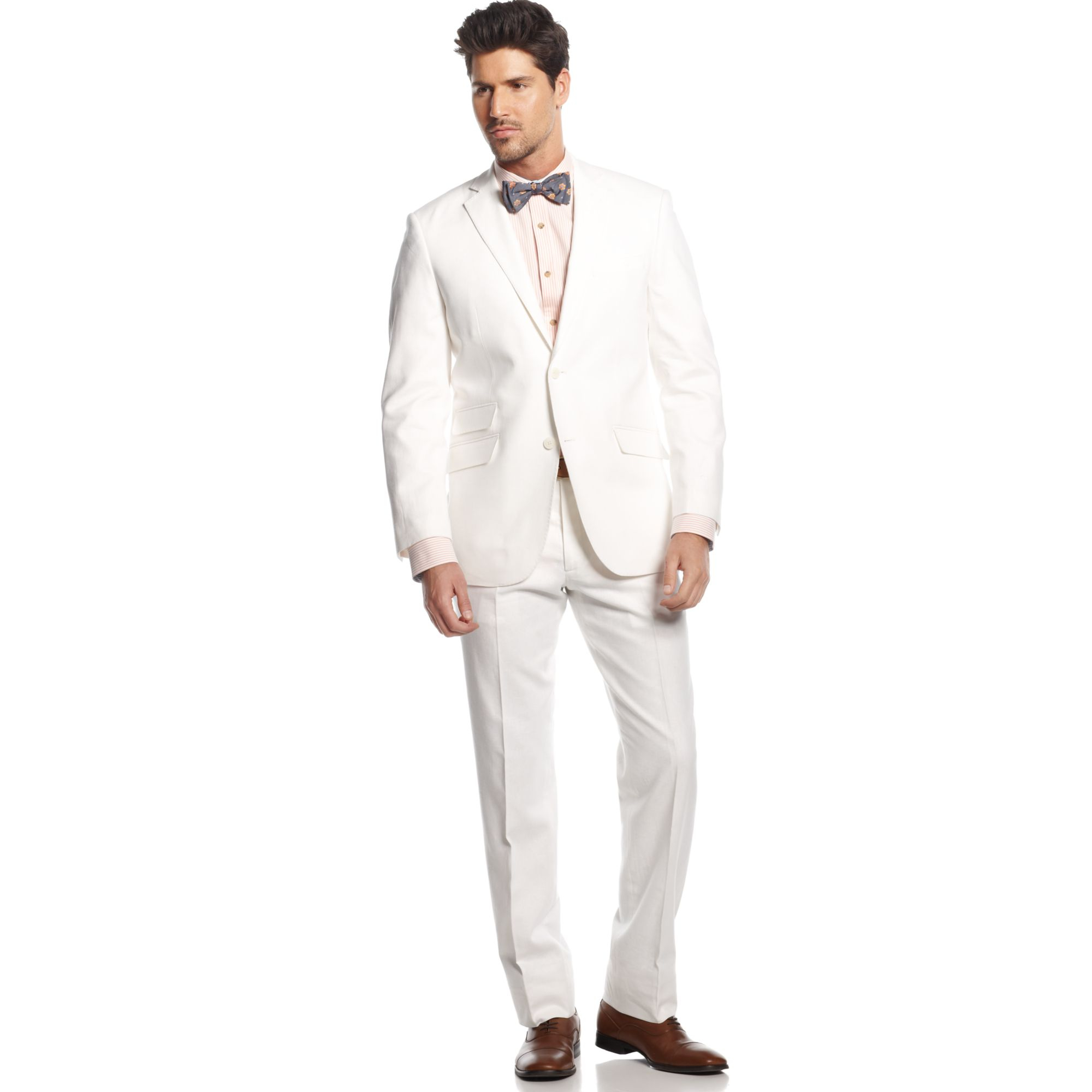 Perry Ellis White Linenblend Suit Slim Fit in White for Men | Lyst Perry Ellis White Linenblend Suit Slim Fit in White for Men | Lyst