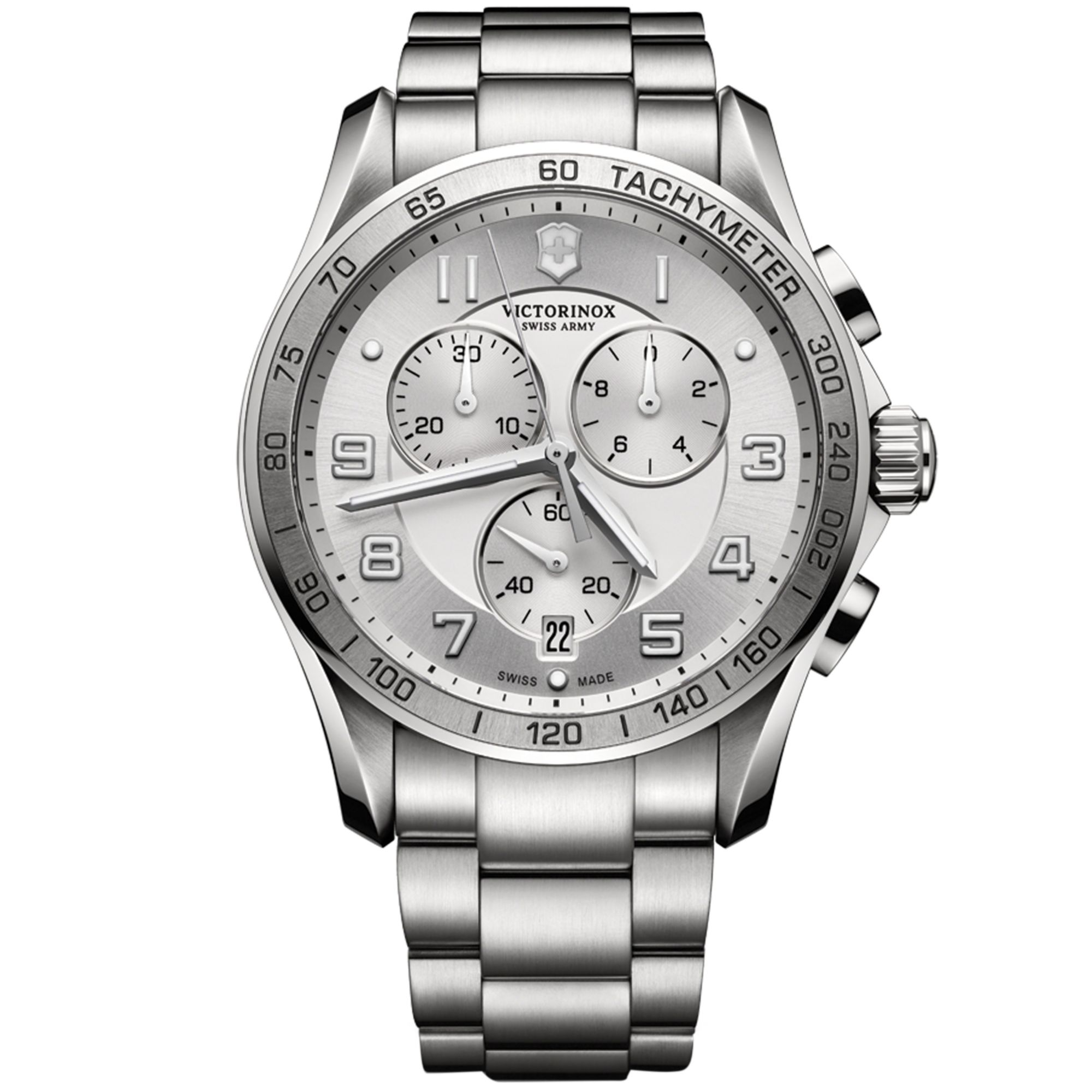 Victorinox Mens Chronograph Classic Xls Stainless Steel Bracelet Watch ... Victorinox Mens Chronograph Classic Xls Stainless Steel Bracelet Watch ...