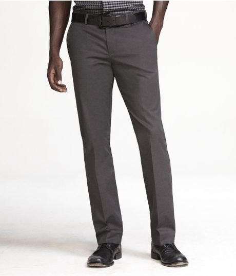 Express Stretch Cotton Photographer Dress Pant In Gray For Men Motor