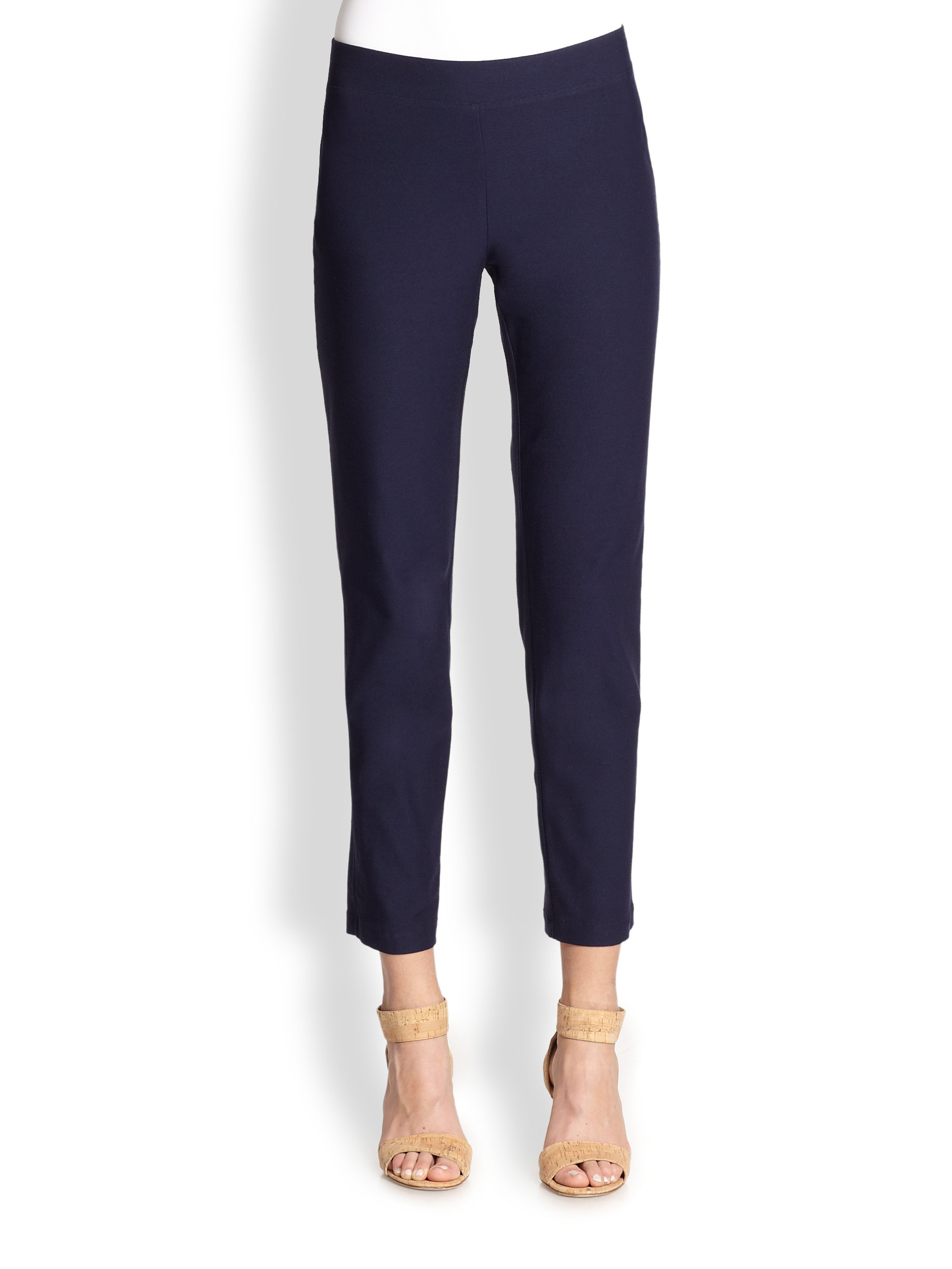 Eileen Fisher Cropped Slim Pants in Blue (MIDNIGHT) | Lyst Eileen Fisher Cropped Slim Pants in Blue (MIDNIGHT) | Lyst