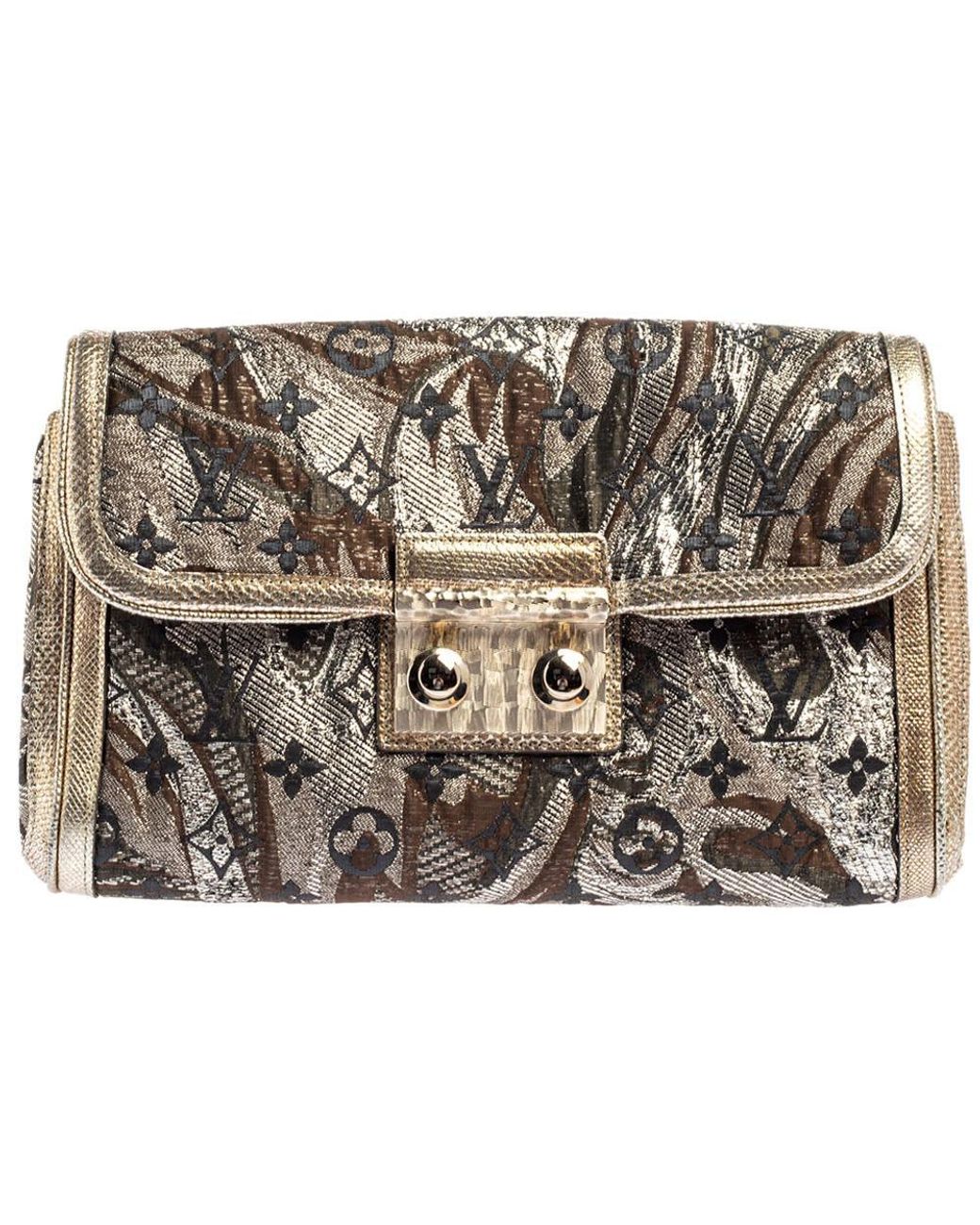 Monogram Clutch Bag Silver | Paul Smith