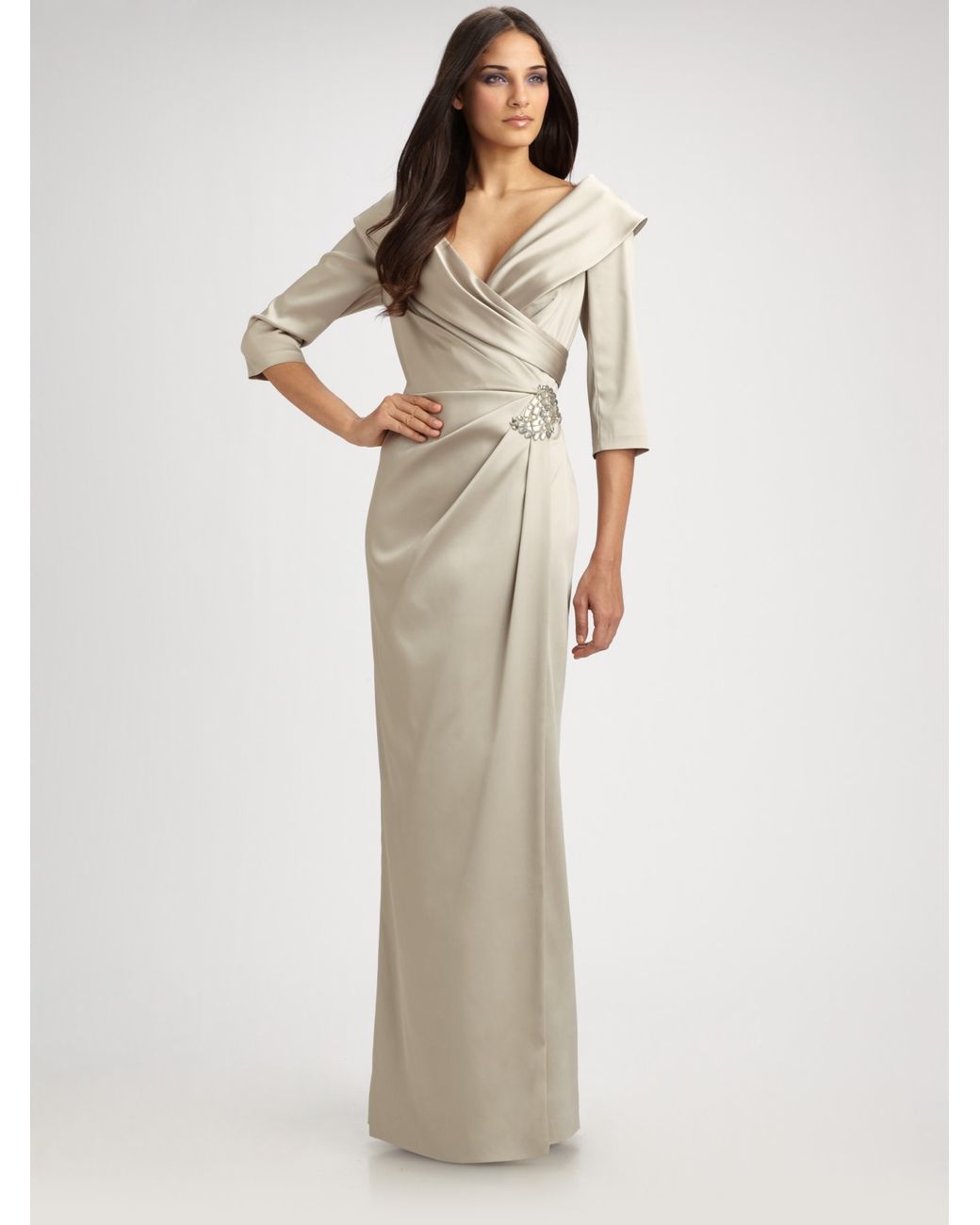 Portrait Collar Mother Of The Bride Dress | ppgbbe.intranet.biologia ...