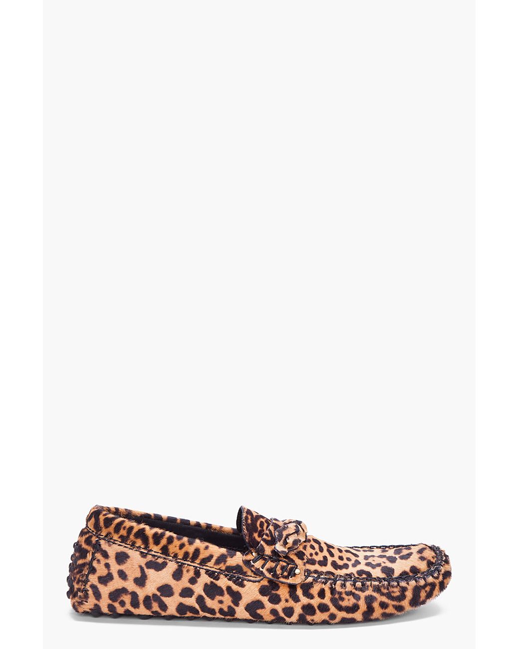Saint Laurent Leopard Driving Loafers for Men | Lyst