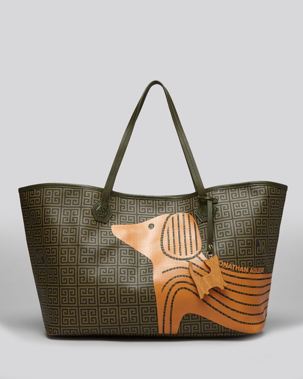 Jonathan Adler Tote Icon Duchess Medium East West Dog in Brown | Lyst