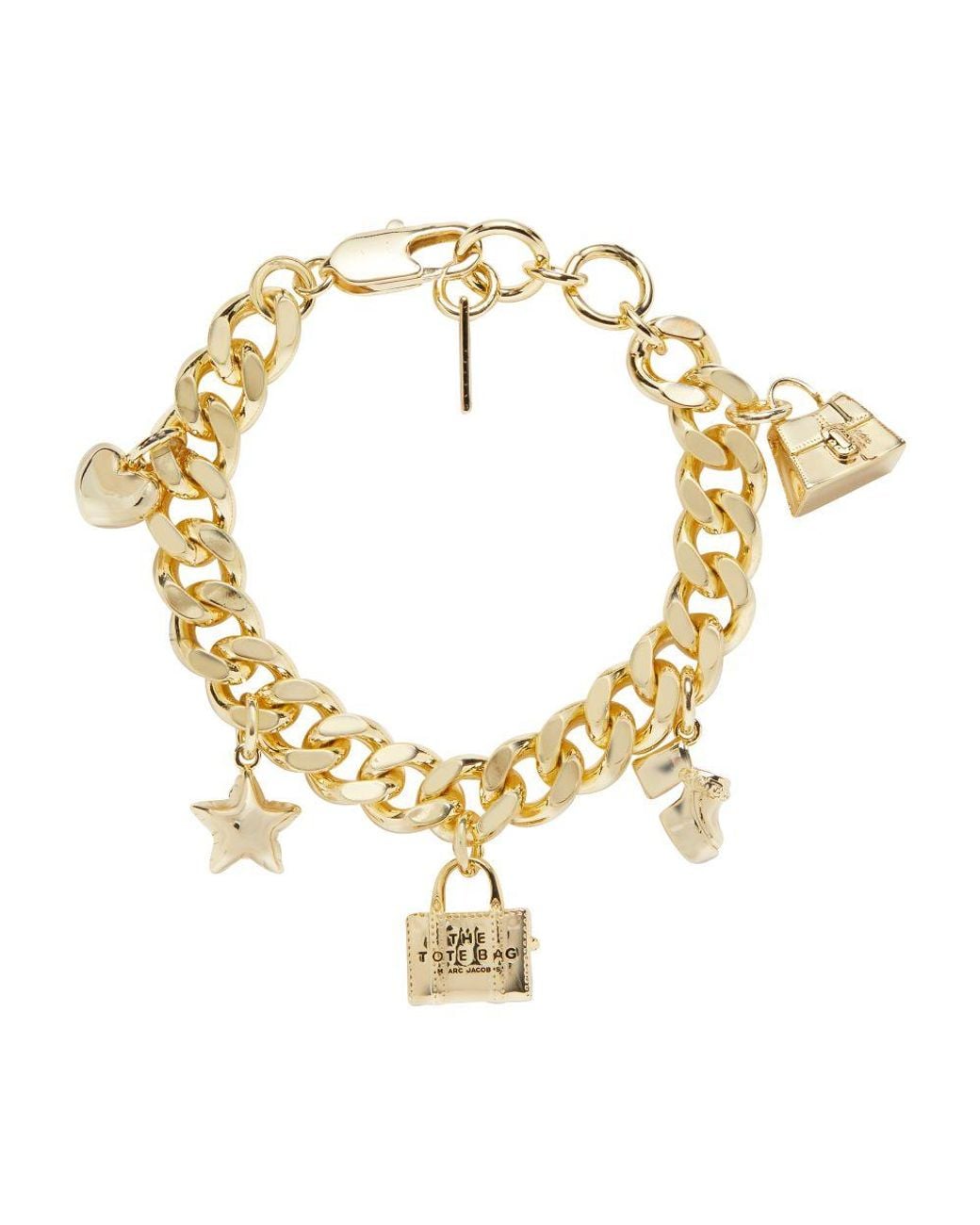Marc Jacobs The Mini Icon Charm Bracelet in Metallic | Lyst