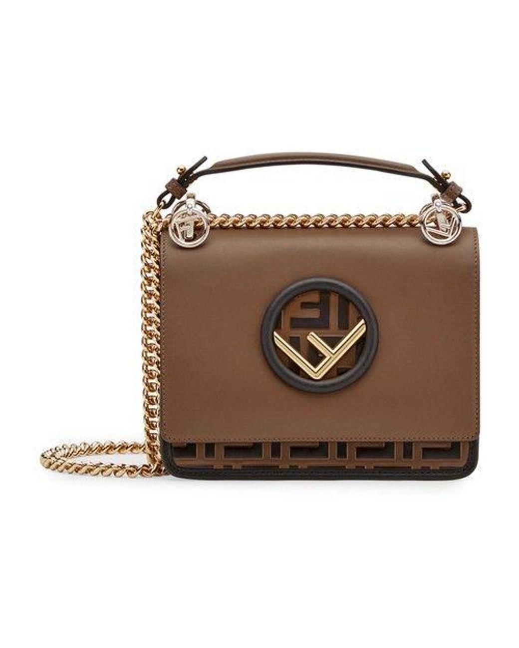 Fendi Kan I Bag in Brown | Lyst