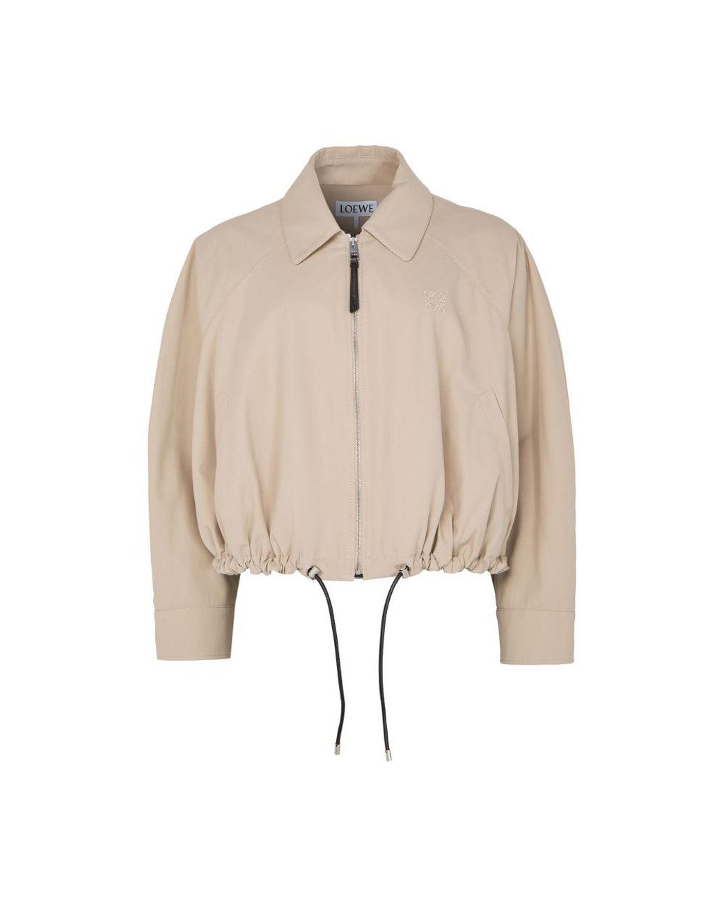 Loewe Cotton Balloon Jacket in Natural | Lyst