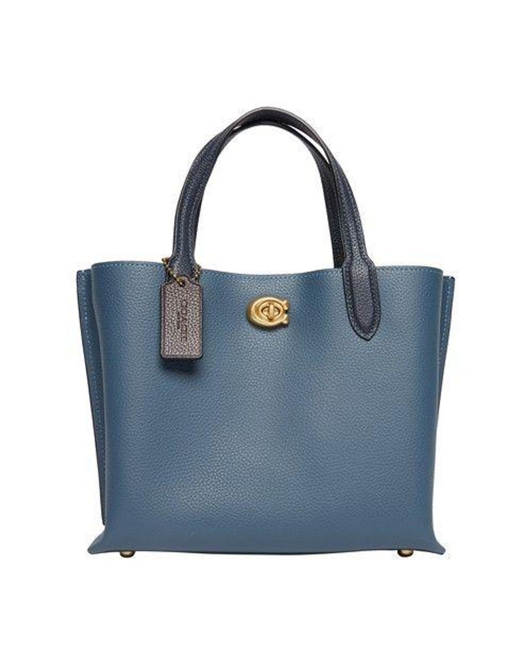 COACH Willow Tote 24 In Colorblock in Blue | Lyst