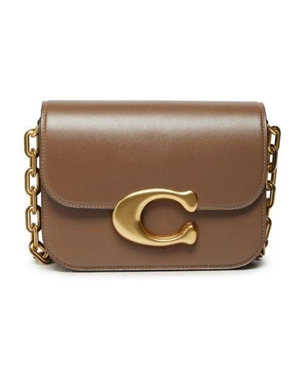 COACH Idol Bag in Brown | Lyst