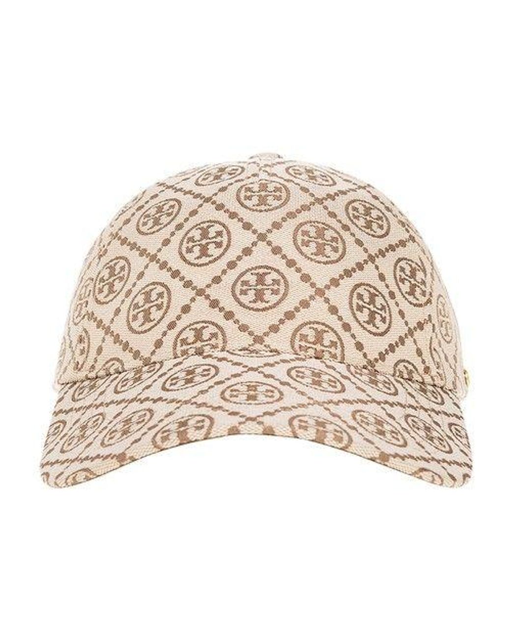 Tory Burch Baseball Cap in Natural | Lyst