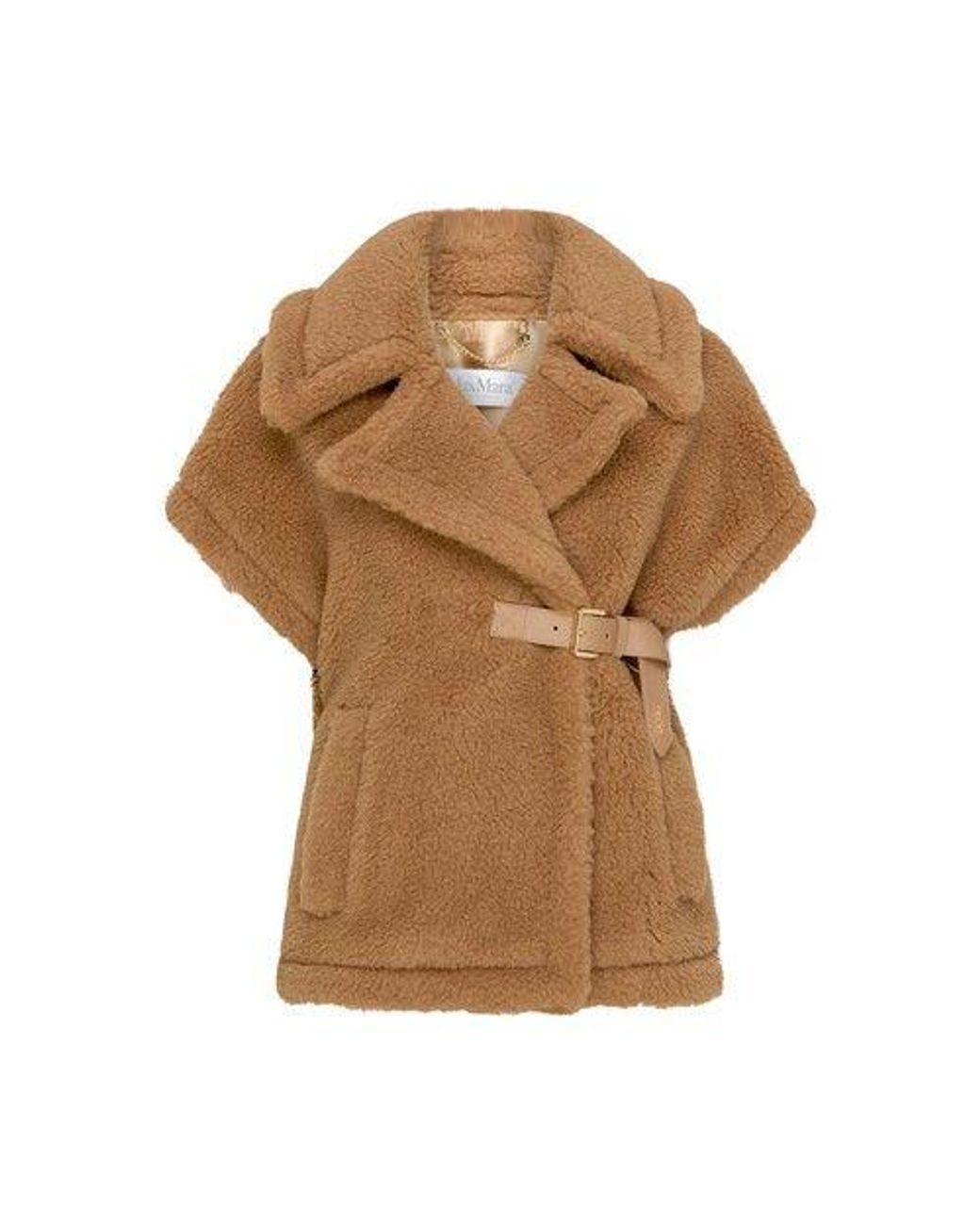 Max Mara Abavo Cape in Brown | Lyst