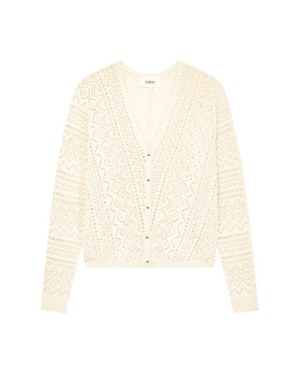 Ba&sh Cyron Cardigan in Natural | Lyst