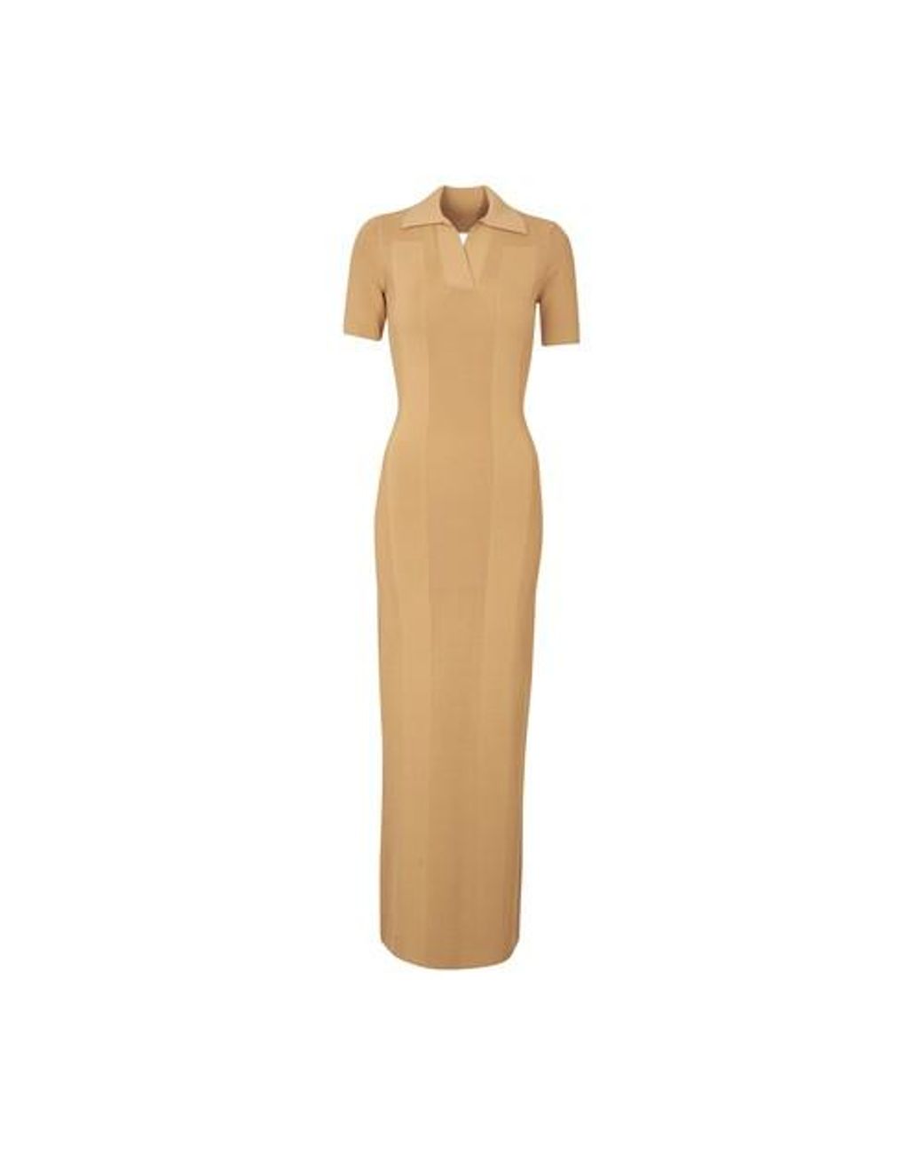 Jacquemus Knitted Polo Dress in Yellow | Lyst