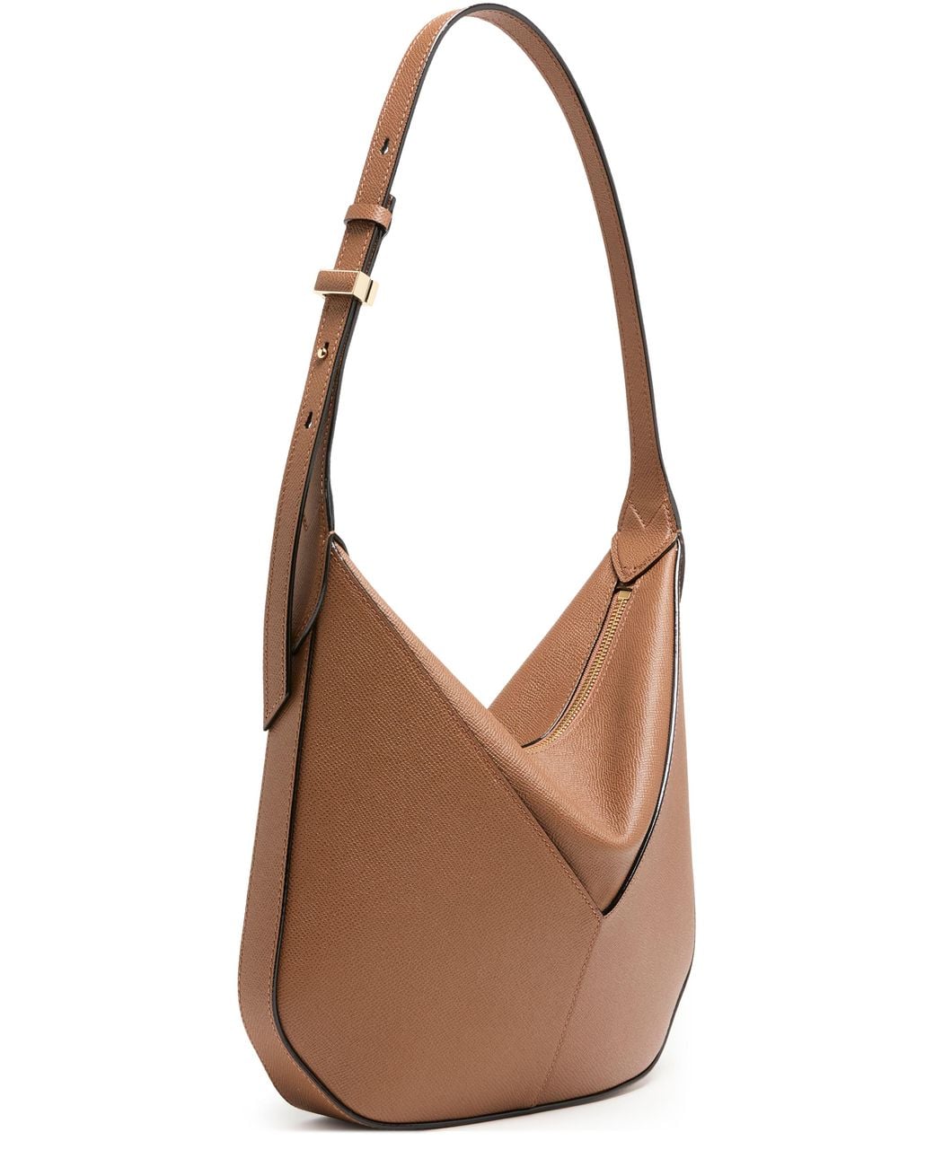 Valextra Vivi Mini Hobo Bag in Brown | Lyst