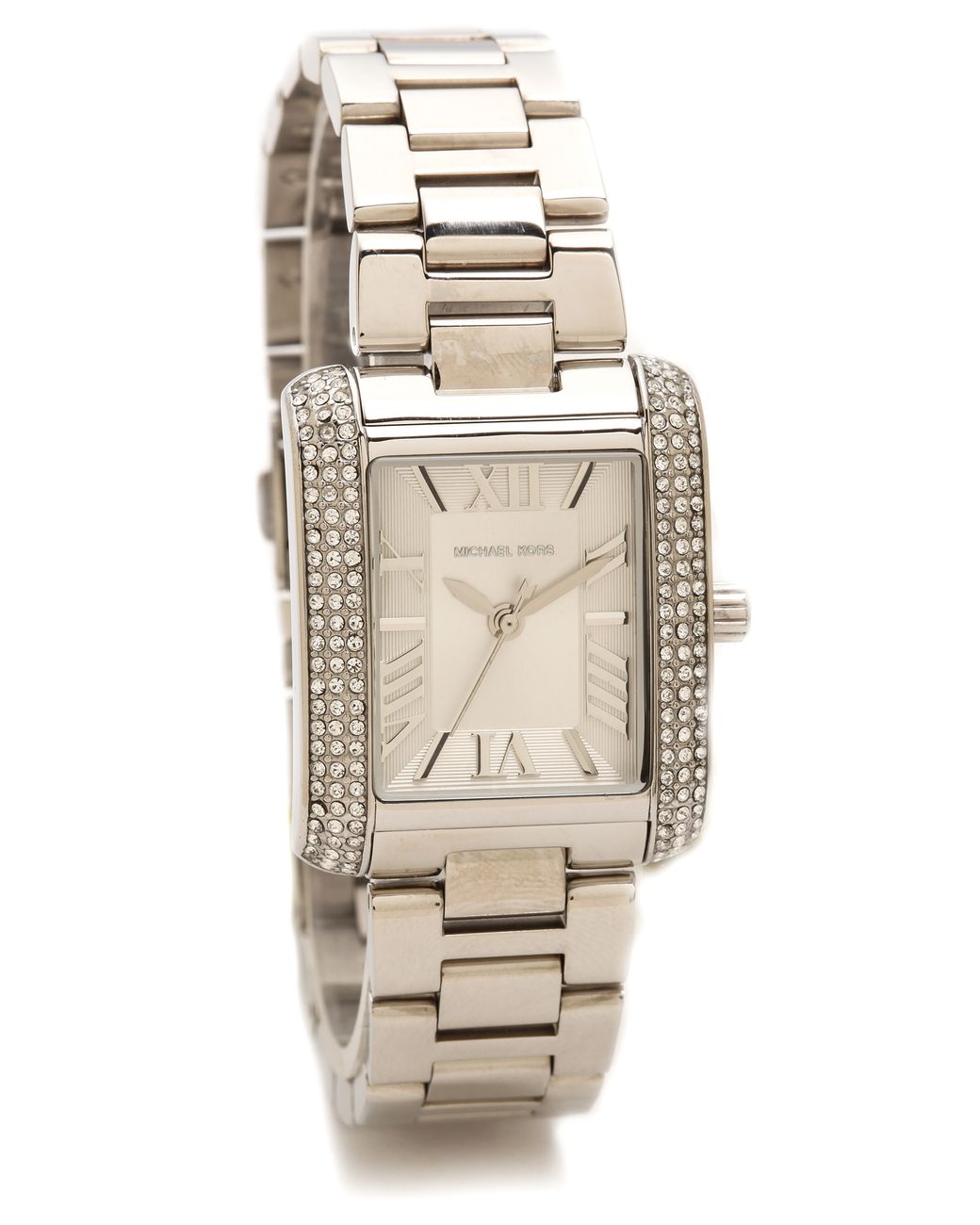 Michael Kors Mini Emery Watch Silver in Metallic | Lyst