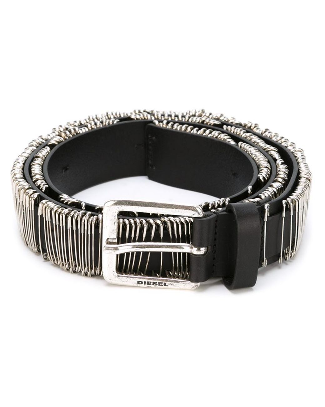 DIESEL Safety Pin Belt in Black for Men | Lyst