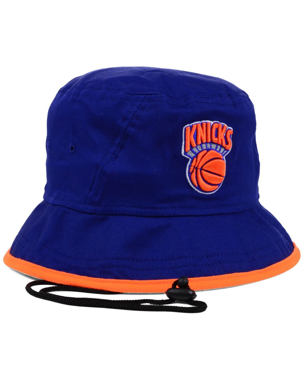 KTZ New York Knicks Hardwood Classics Tipped Bucket Hat in Blue for Men ...