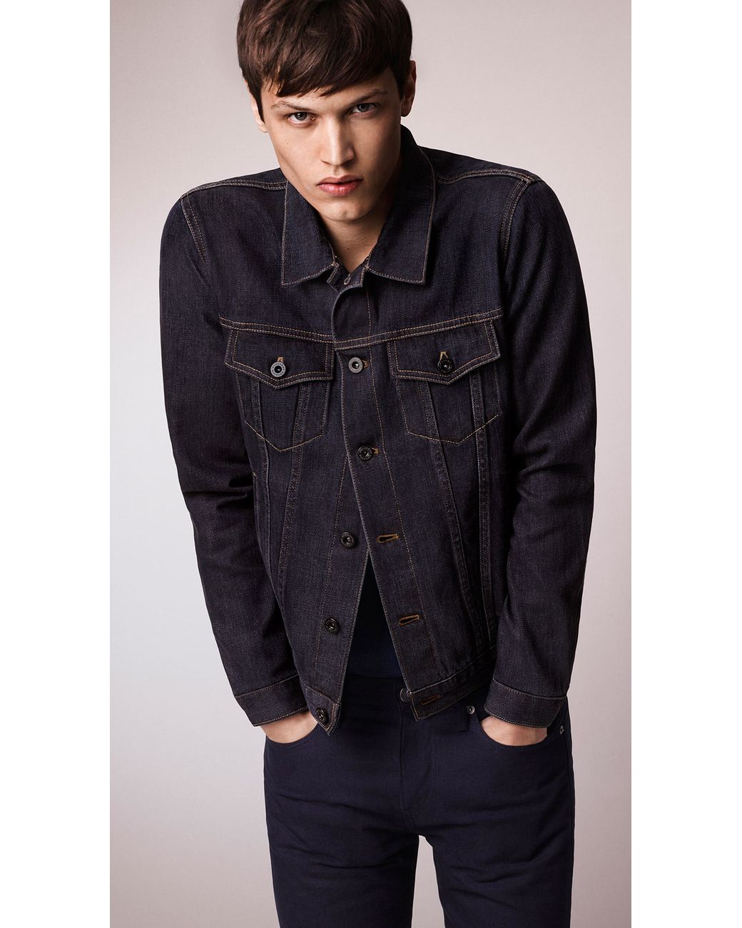 Burberry Japanese Selvedge Denim Jacket in Blue for Men | Lyst Burberry Japanese Selvedge Denim Jacket in Blue for Men | Lyst