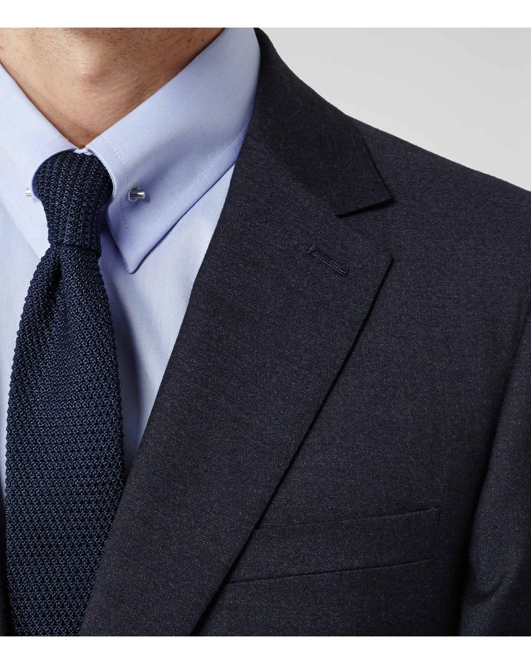 Gen Anerkennung Rachen pin collar shirt Ehrenwert Kriegsschiff Lavendel