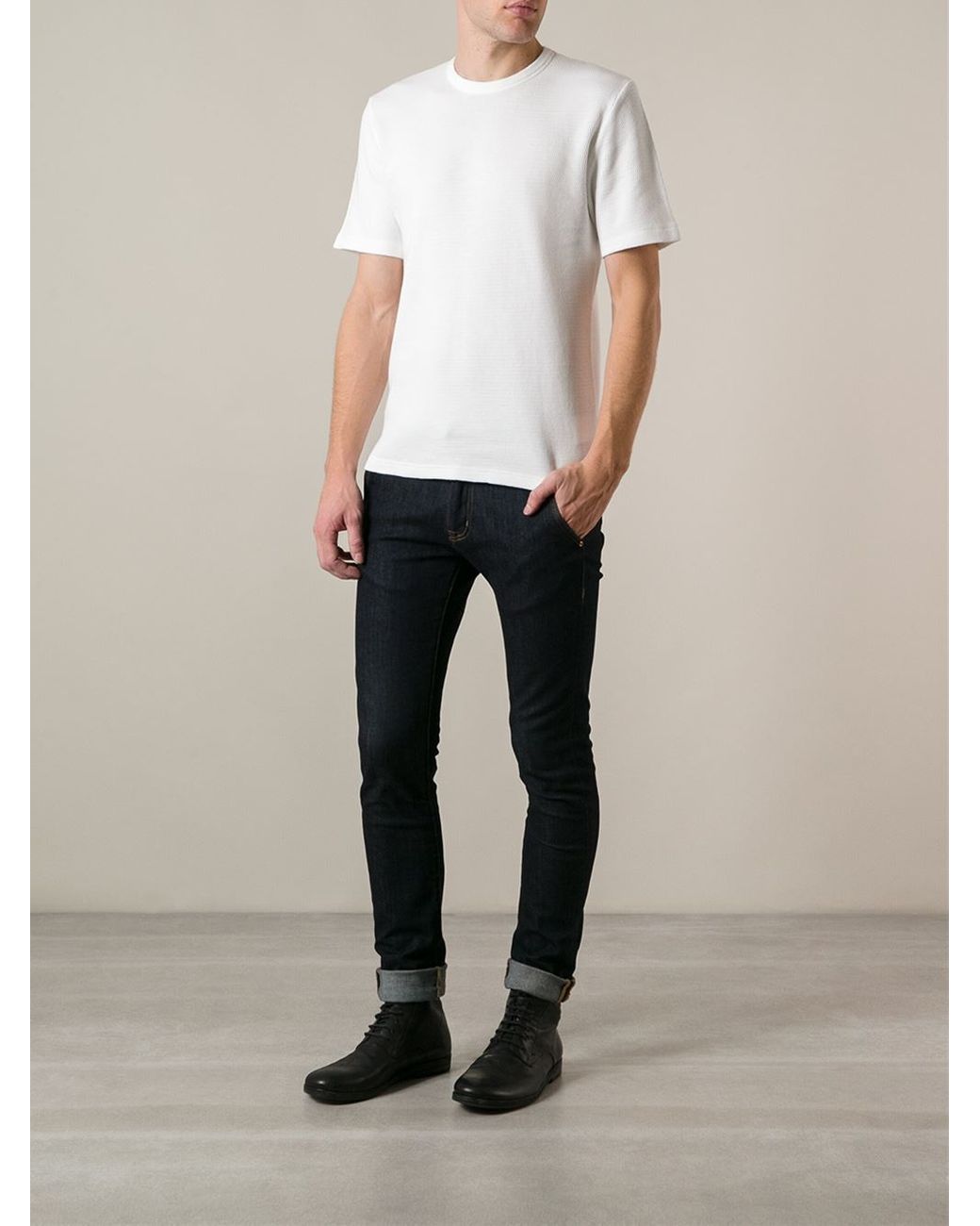 Our Legacy Textured T-Shirt in White for Men | Lyst