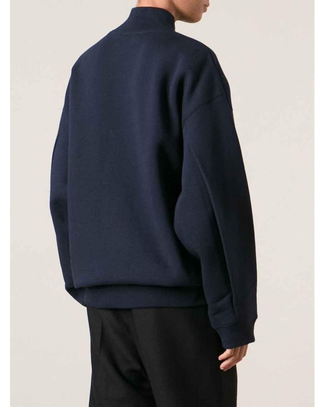 Acne Studios 'Beta Flock' Sweatshirt in Blue | Lyst Acne Studios 'Beta Flock' Sweatshirt in Blue | Lyst