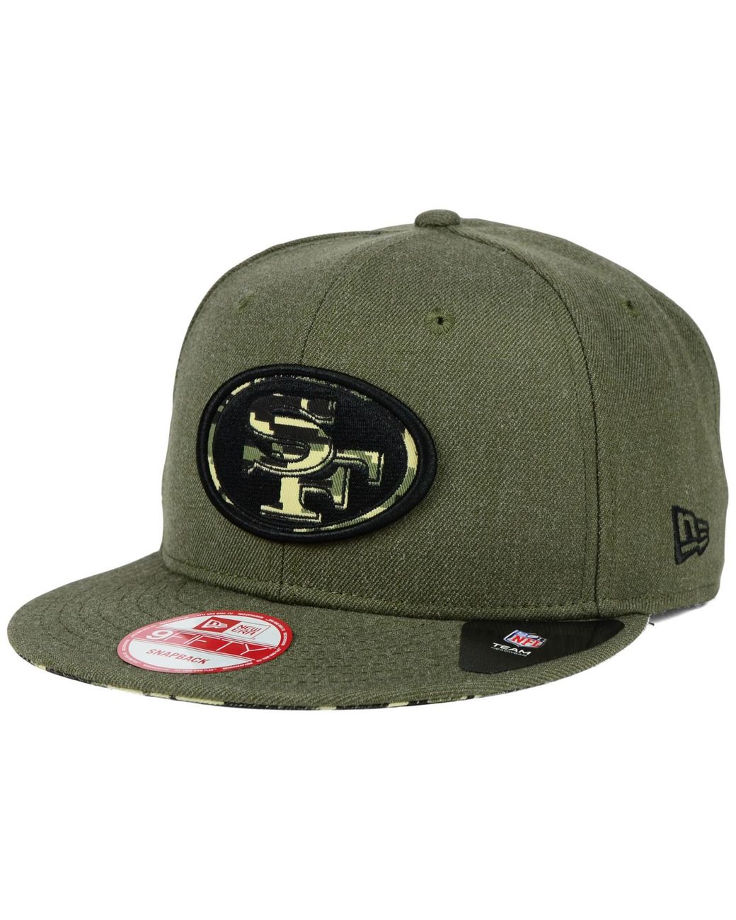 KTZ San Francisco 49ers Camo 9fifty Snapback Cap in Green for Men | Lyst