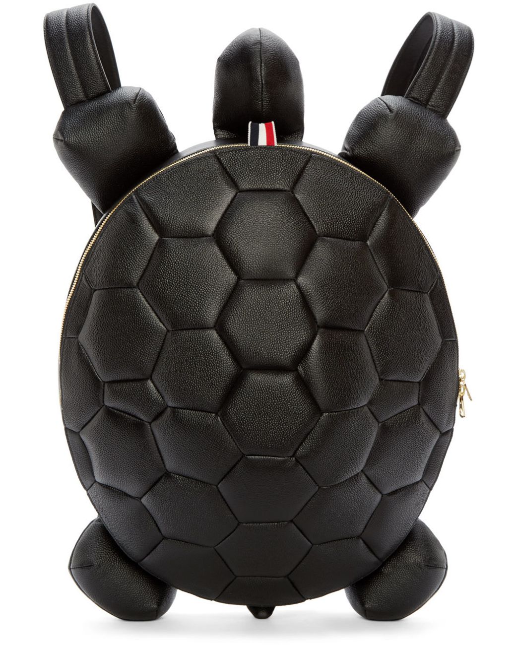 Thom Browne Black Leather Turtle Backpack for Men | Lyst