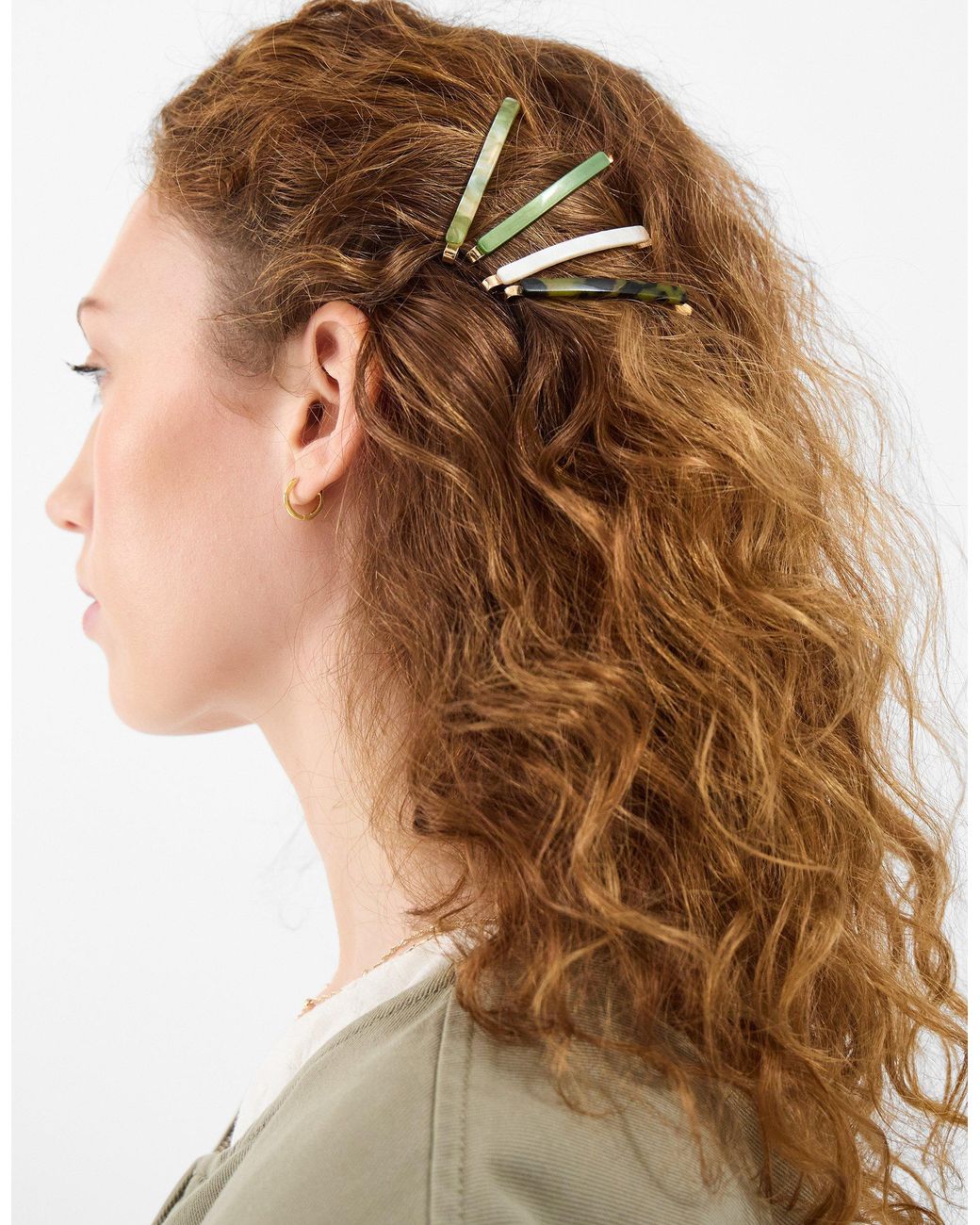Accessorize 4-Pack Marble Resin Hair Slides in Brown | Lyst UK