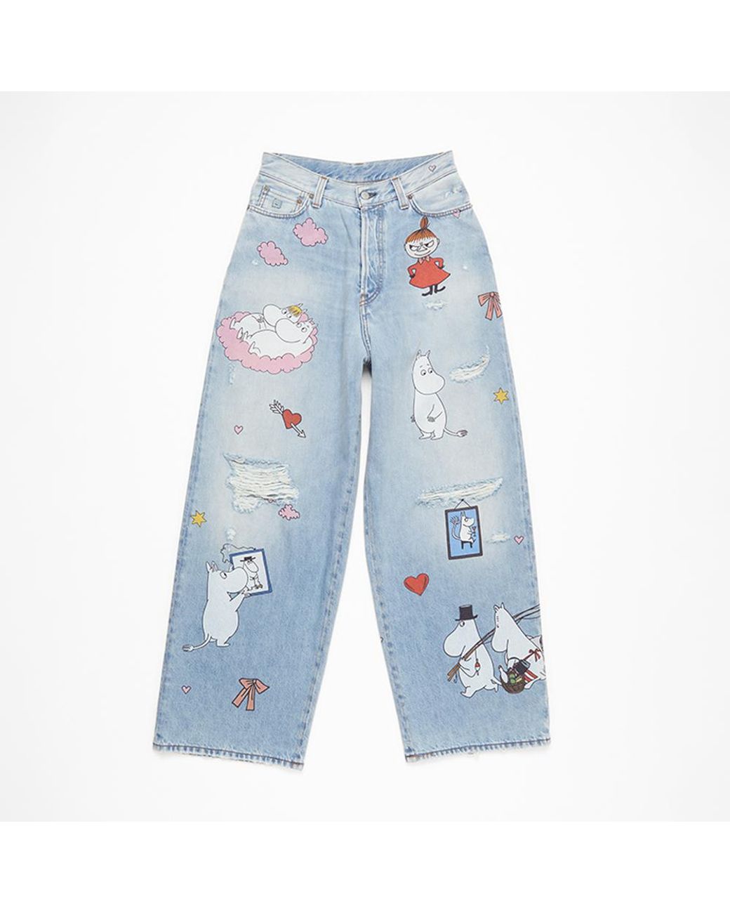 Acne Studios Jeans Super Larghi - 2023 X Moomin in Blue | Lyst Acne Studios Jeans Super Larghi - 2023 X Moomin in Blue | Lyst