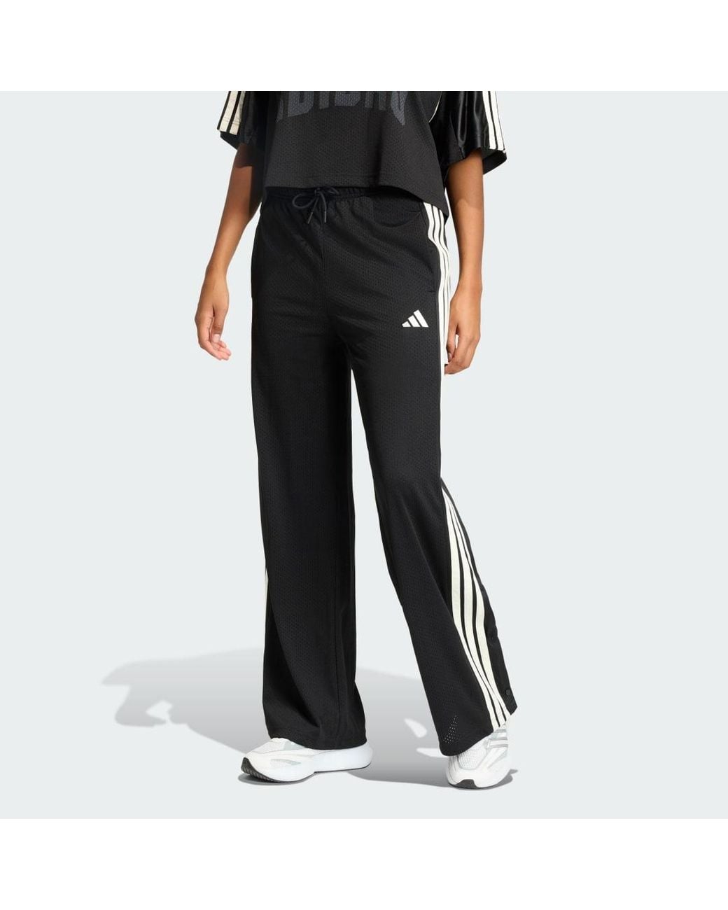 adidas Stadium Mesh Tracksuit Bottoms in Black | Lyst UK