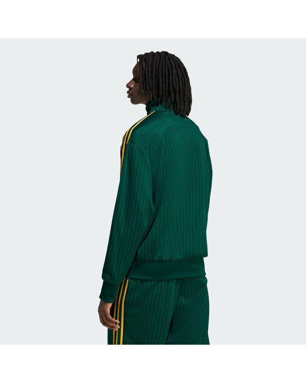 adidas Firebird Loose Pinstripes Track Top in Green for Men | Lyst UK
