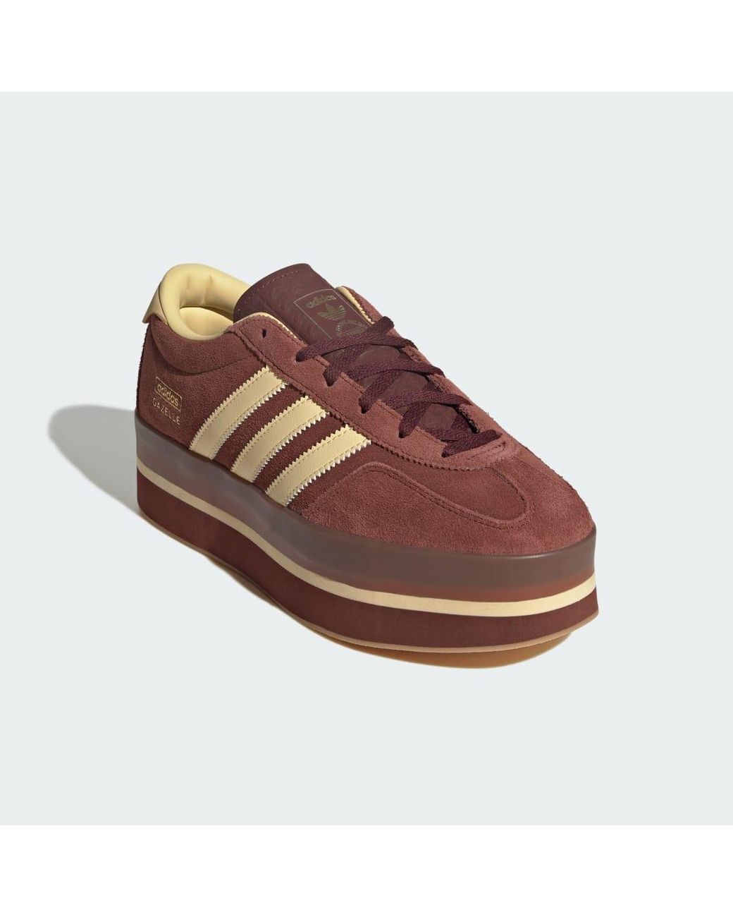 adidas Gazelle Stack Shoes in Brown | Lyst UK