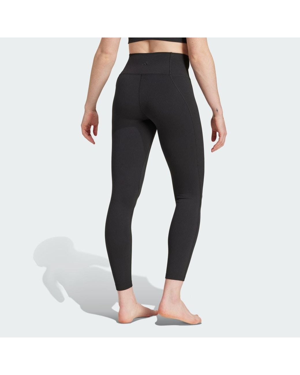 adidas All Me Rib 7/8 Leggings in Blue | Lyst UK