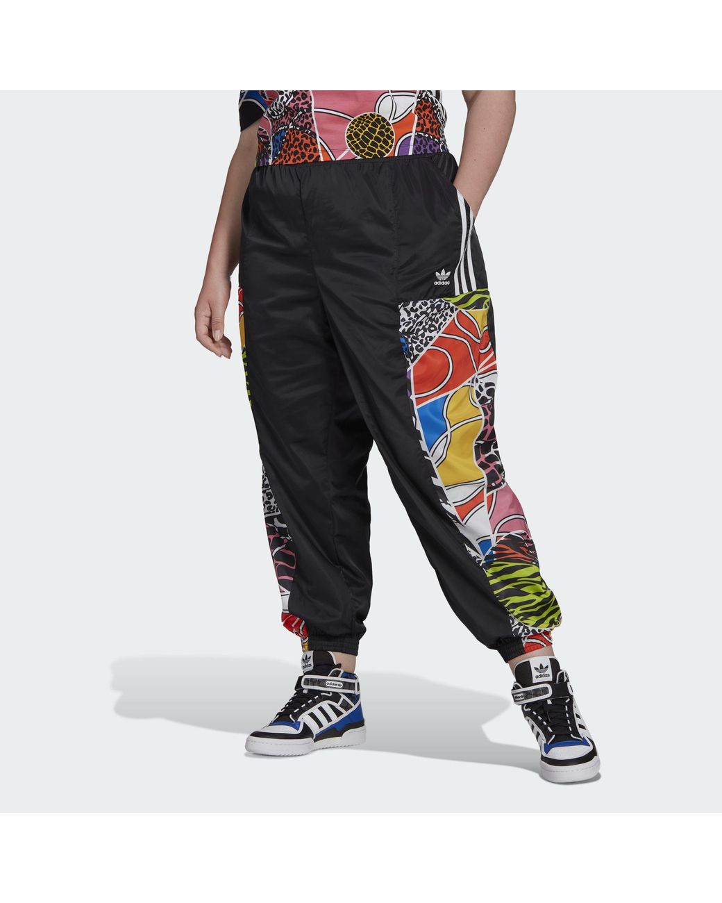 adidas Satin Rich Mnisi Joggers (plus Size) in Black | Lyst UK