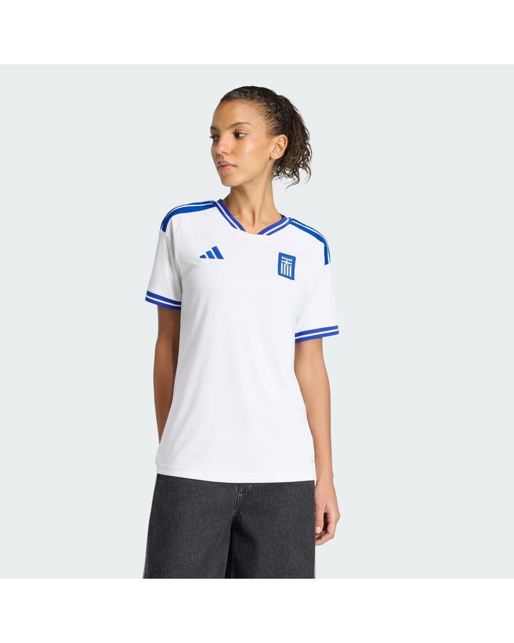 adidas Greece 26 Home Jersey in White | Lyst UK