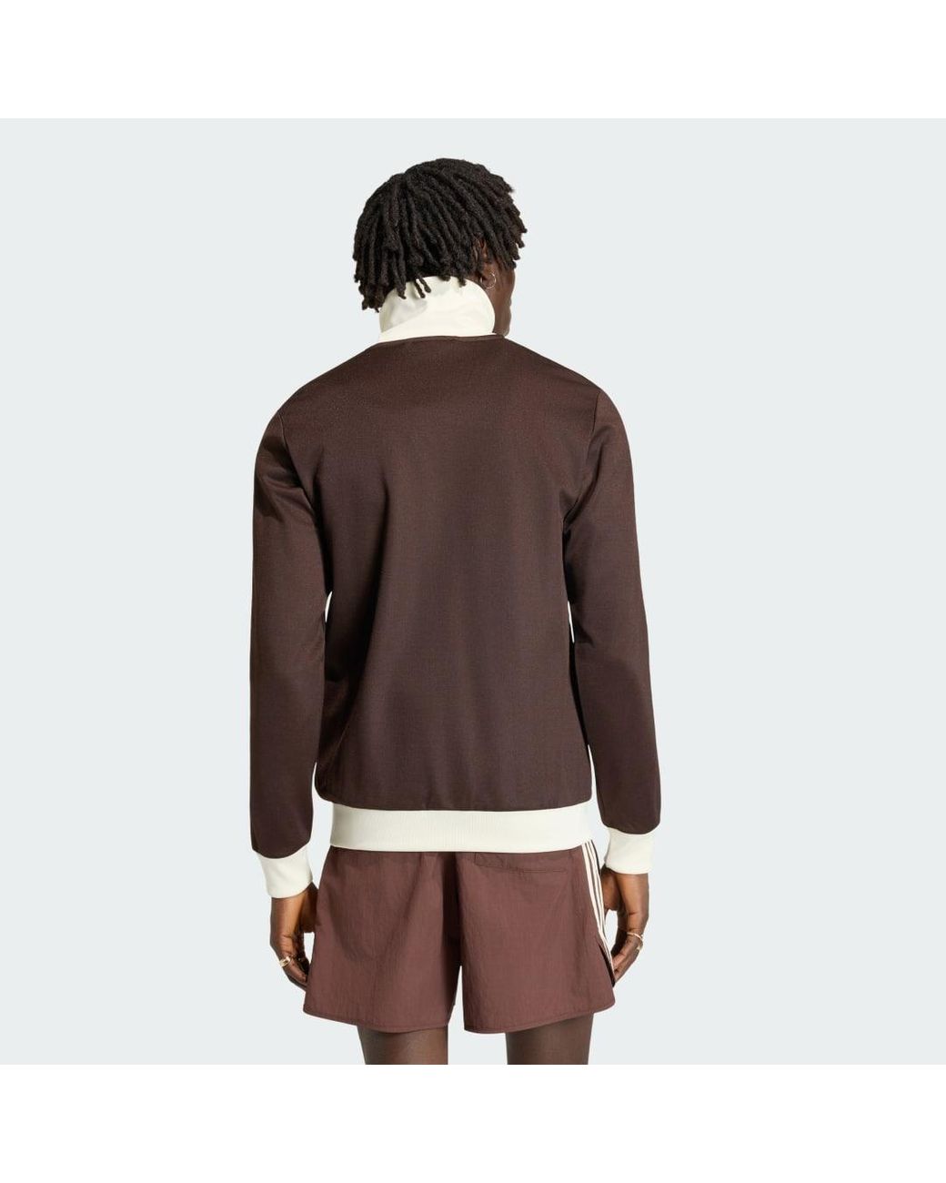 adidas Classic Track Top in Brown for Men | Lyst UK