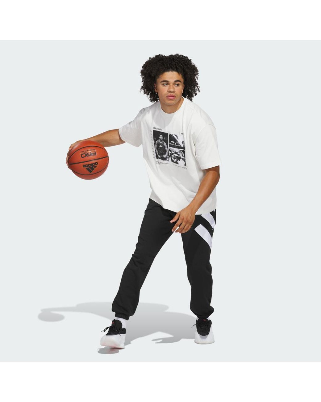 adidas Anthony Edwards Tee in White for Men | Lyst UK
