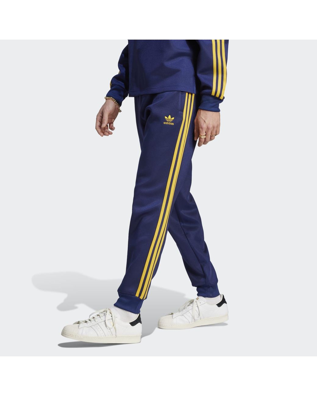 Adidas Adicolor Classics Sst Tracksuit Bottoms In Blue For Men Lyst Uk