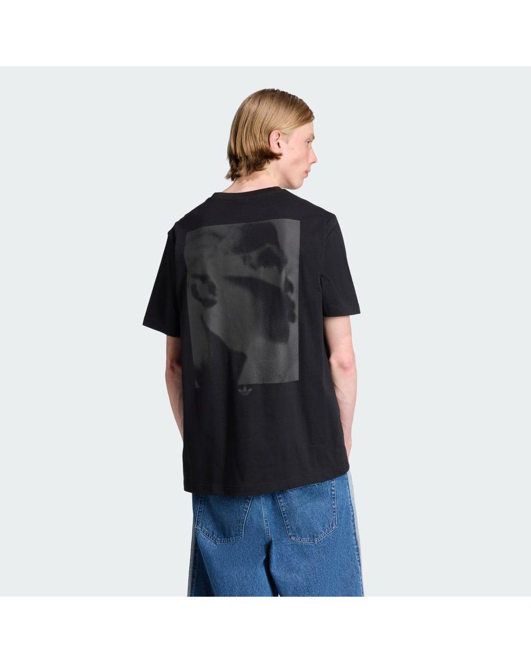 adidas Face Graphic Tee in Black for Men | Lyst UK
