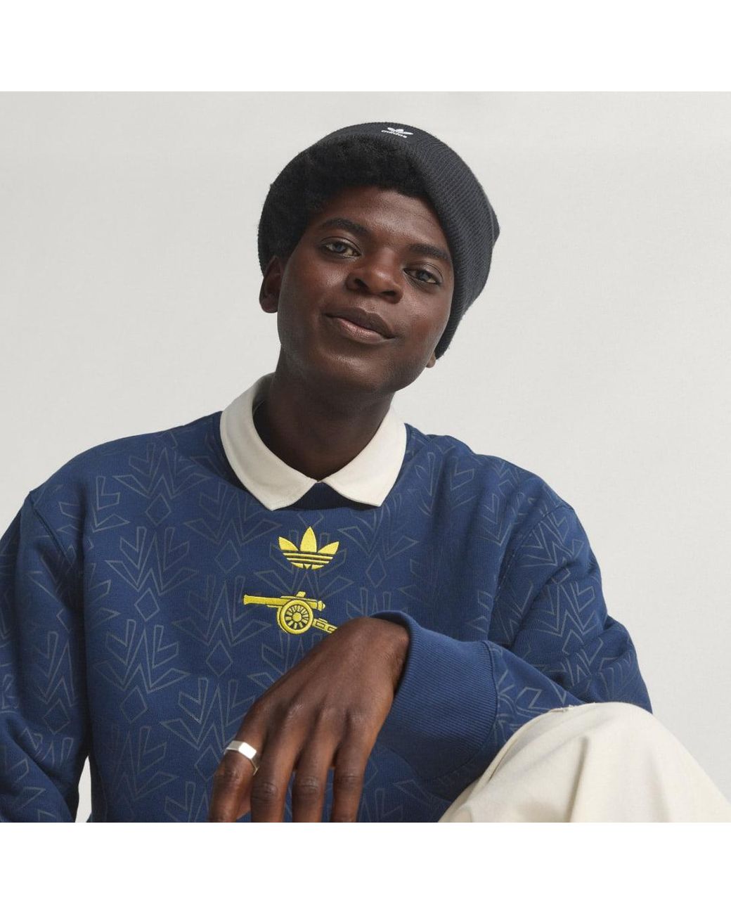 adidas Arsenal Fc Lfstlr Crew in Blue for Men | Lyst UK