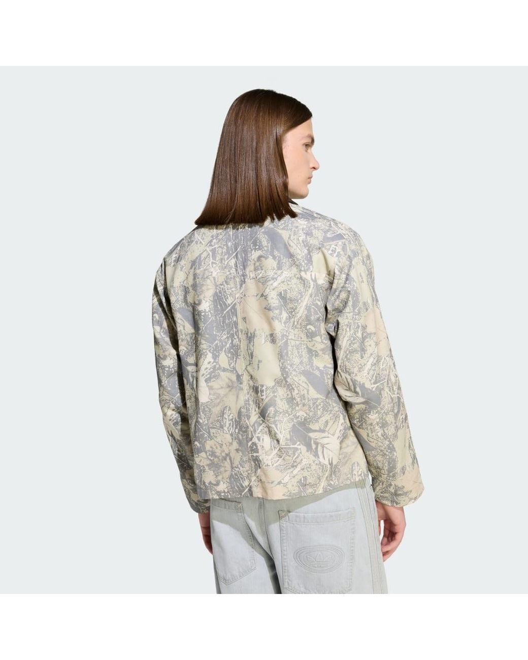 adidas Originals Workwear Canvas Jacket in Grey for Men | Lyst UK
