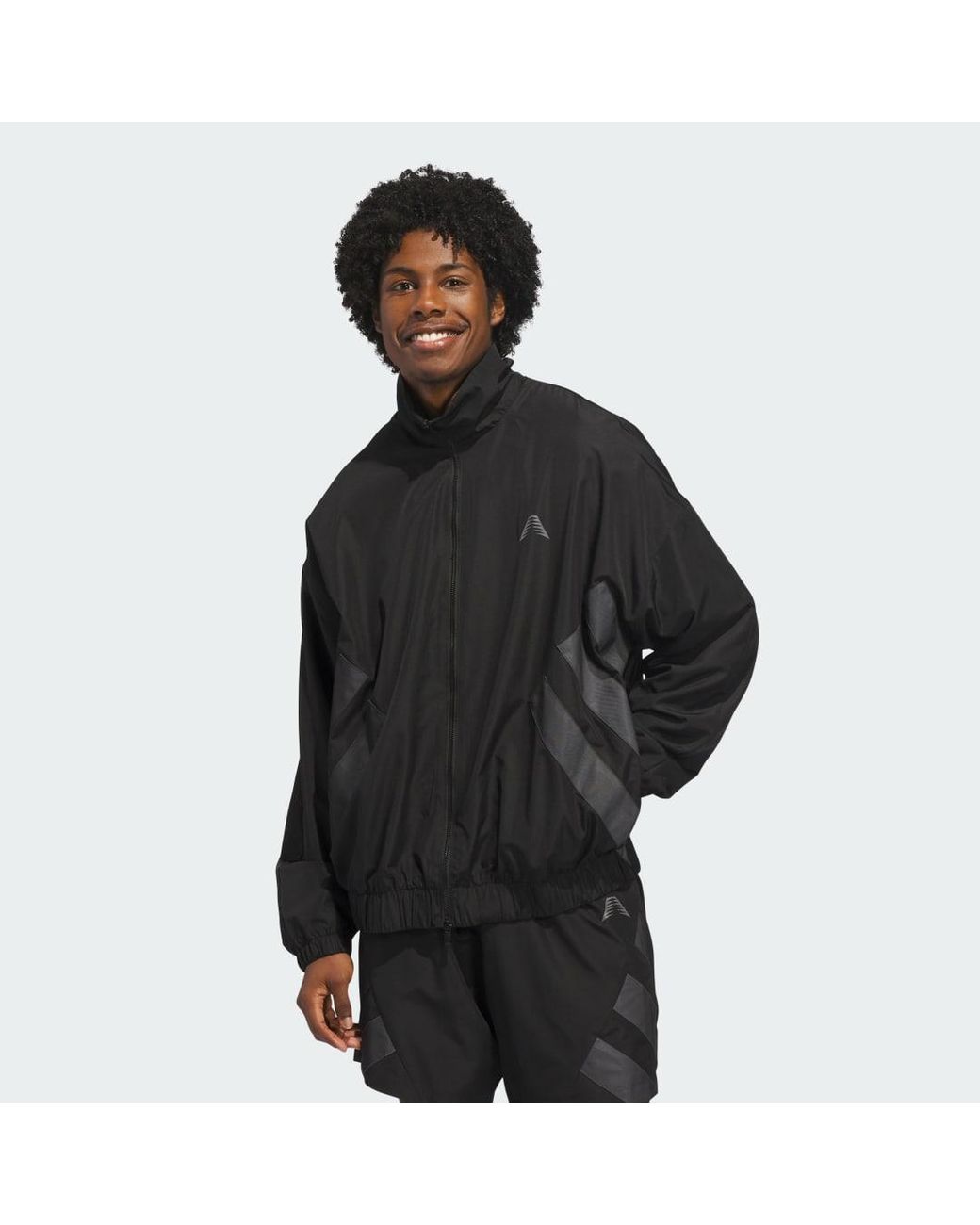 adidas Anthony Edwards Reflective Track Top in Black | Lyst UK