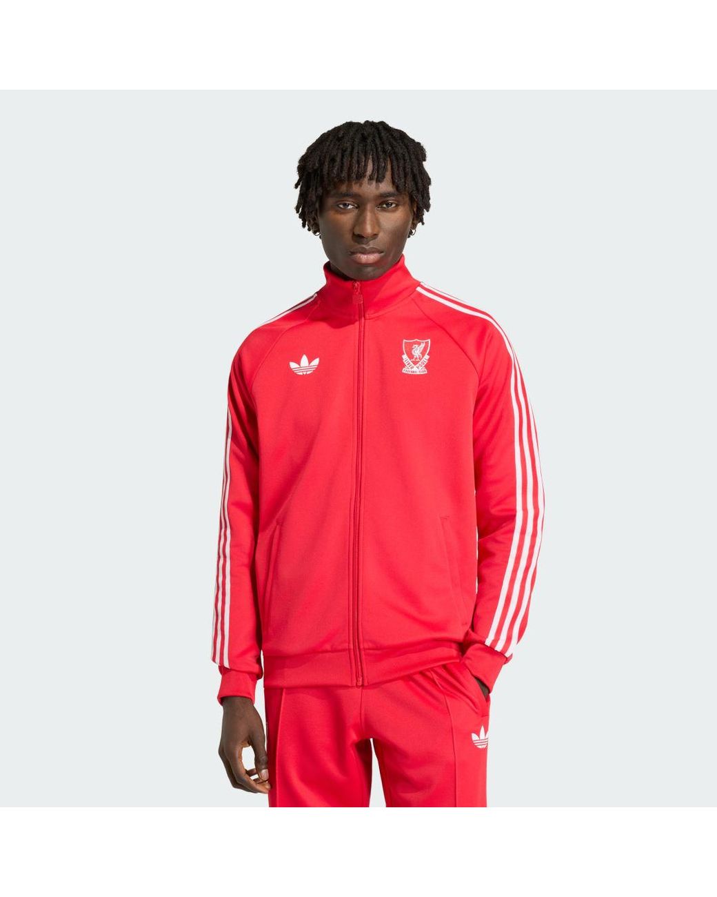 adidas Liverpool Fc Originals Track Top in Red for Men | Lyst UK