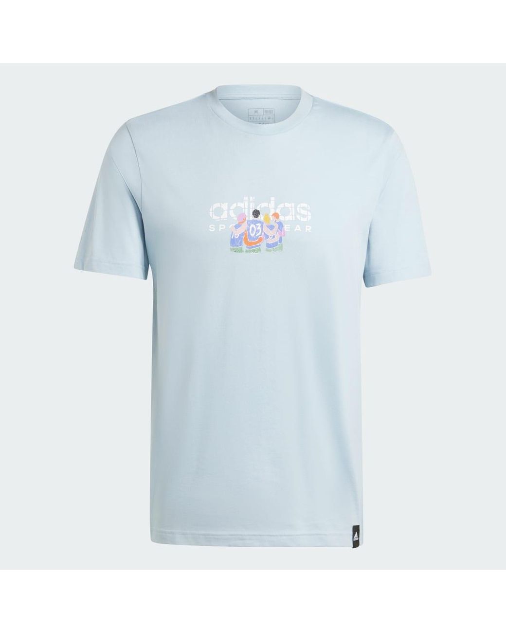 adidas Codes Linear Graphic Tee in Blue for Men | Lyst UK