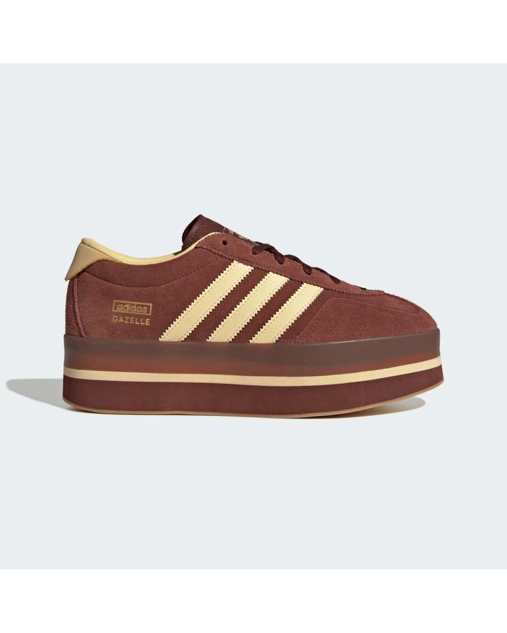 adidas Gazelle Stack Shoes in Brown | Lyst UK
