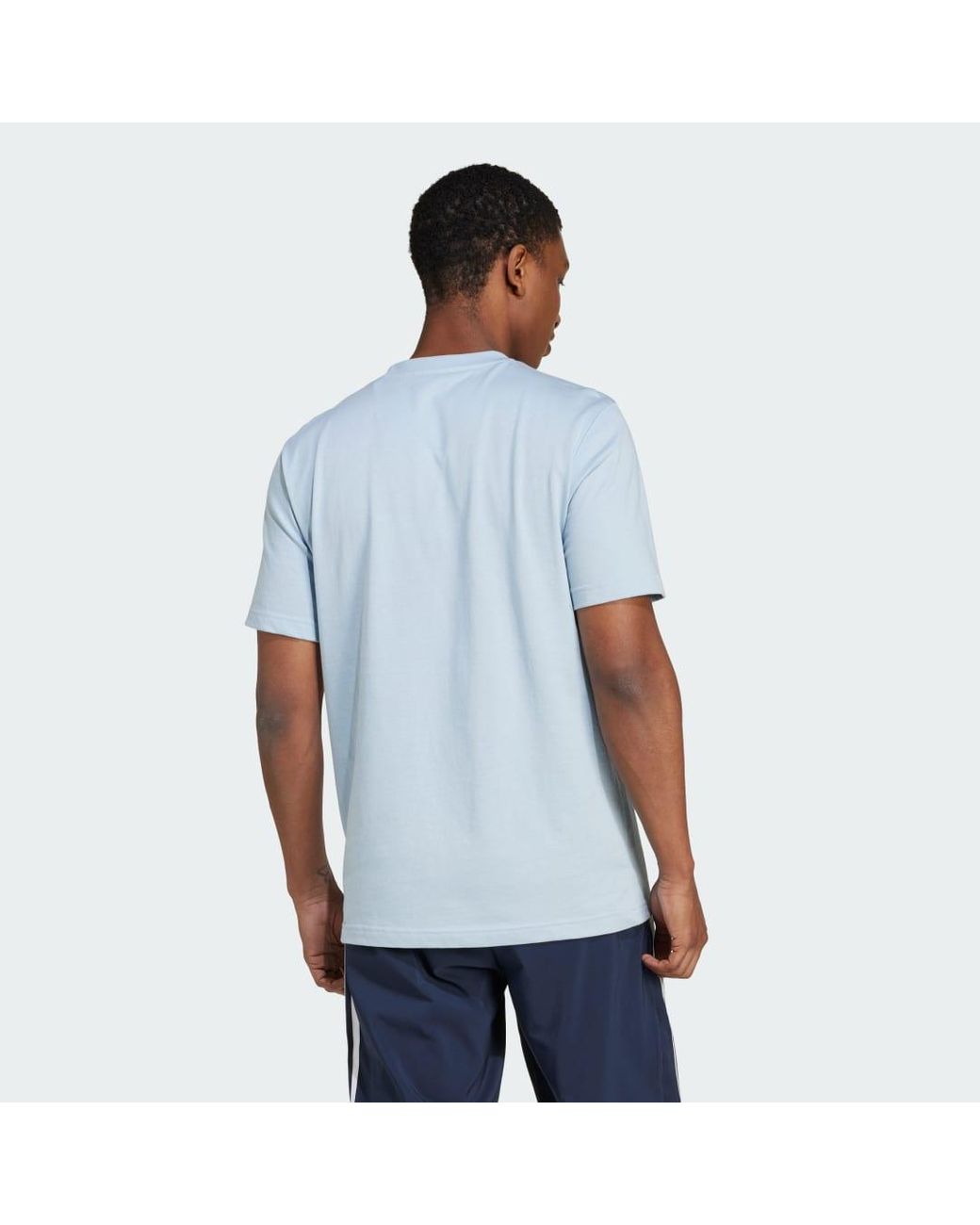 adidas Codes Linear Graphic Tee in Blue for Men | Lyst UK